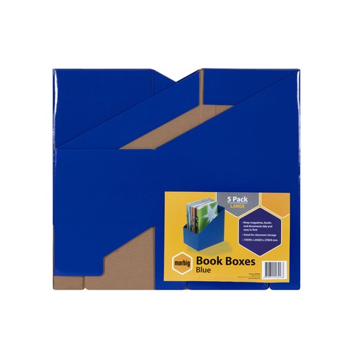 5pc Marbig 27x17cm Magazine Book Storage Holder Box File Organiser ...