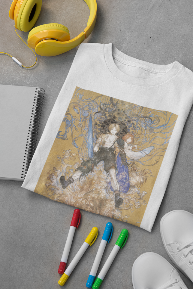 Final Fantasy X Tidus and Yuna | Yoshitaka Amano Key Art Premium Unisex ...