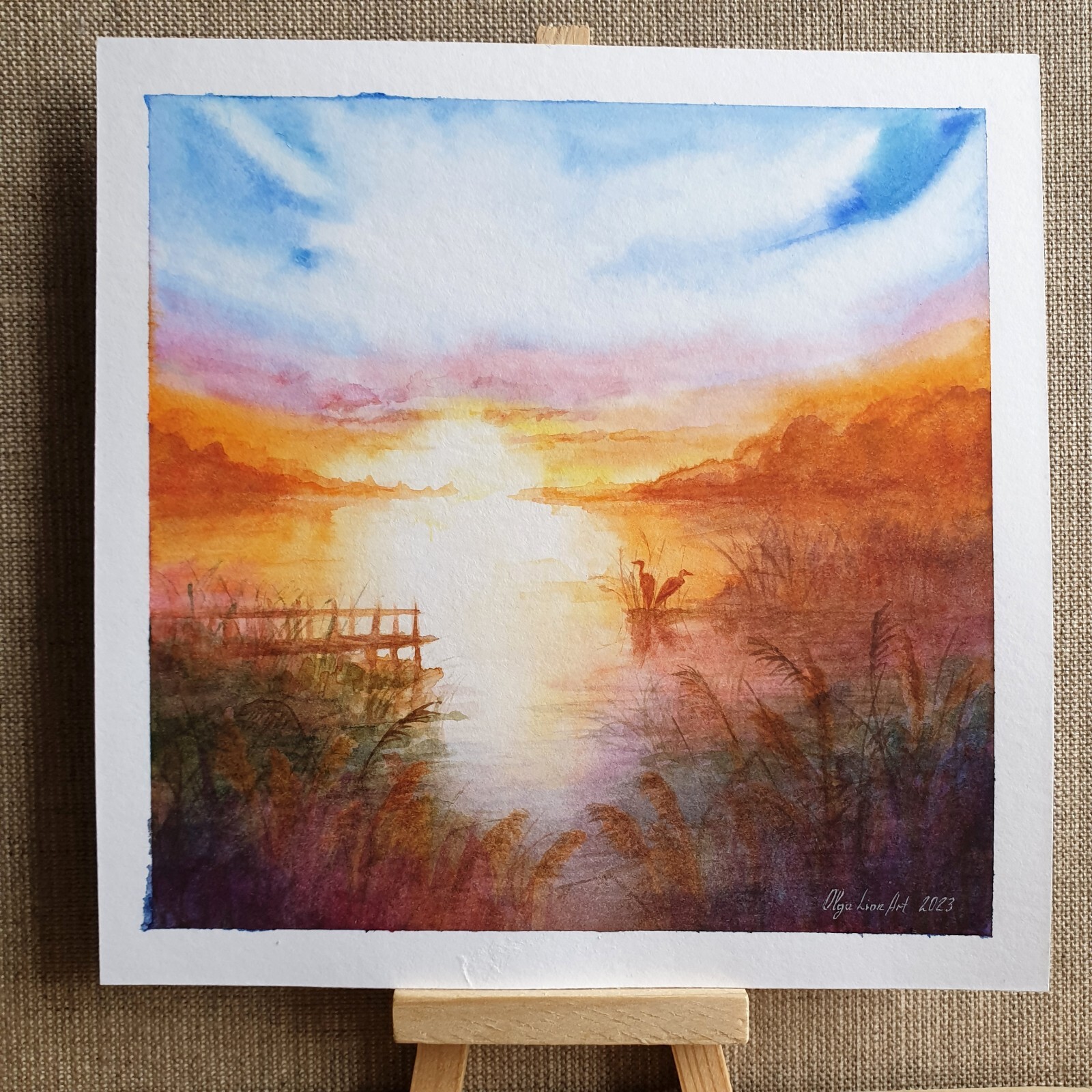 Landscape Wall Art Original Watercolor Painting Shatsky National Park ...