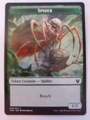 MTG Magic The Gathering Card SPIDER Token Creature Spider Theros Beyond ...