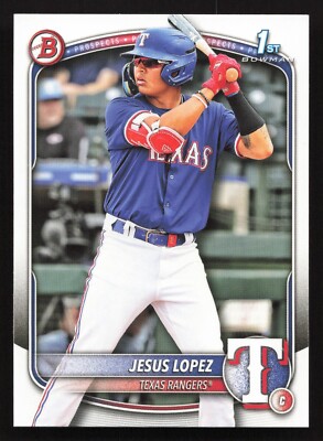 2025 Bowman #BP-88 Jesus Lopez 1ST RC Rookie Card Texas Rangers QTY | eBay