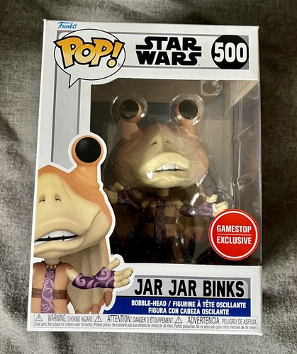Jar Jar Binks Gamestop Exclusive Funko POP! #500 with Gamestop ...