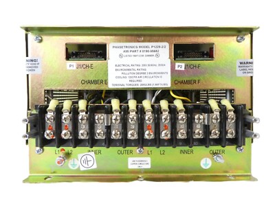 Phasetronics P1229-2/2 PVD Dual Chamber Heater Drive AMAT 0190-05682 ...