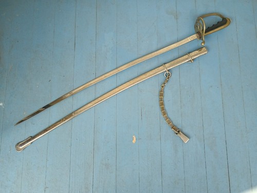 US ARMY MODEL 1902 OFFICER DRESS SWORD ENGRAVED SCABBARD NS MEYER USA ...