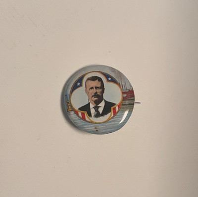 President Theodore Teddy Roosevelt Pinback button reproduction Kleenex ...