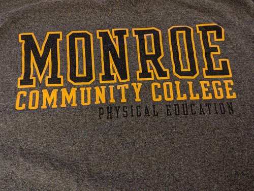 Monroe Community College Physical Education Tshirt XL | eBay
