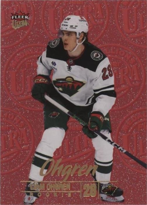 2024-25 Upper Deck Fleer Ultra - Medallions Liam Ohgren #M-43 Ruby Red ...