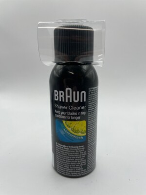 GENUINE BRAUN SHAVER CLEANER AEROSOL SPRAY, LEMON 100ML, CLEANING ...