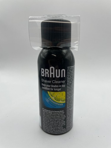 GENUINE BRAUN SHAVER CLEANER AEROSOL SPRAY, LEMON 100ML, CLEANING ...