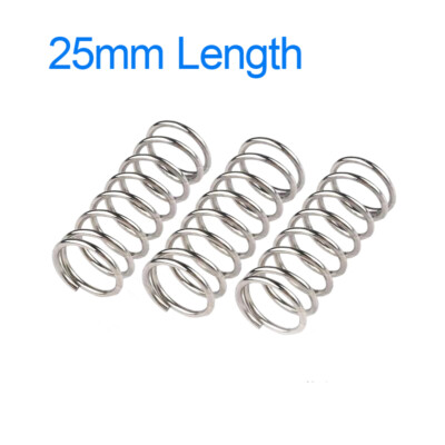 Compression Springs 25mm Length Stainless Steel 0.3mm - 1.5mm Wire Dia ...