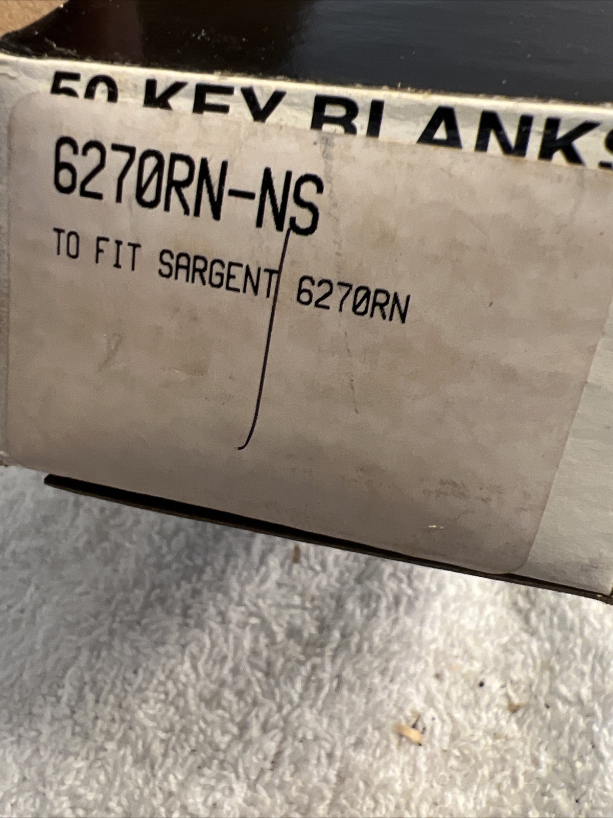 Lot Of 2 New Jet Silver Sargent 6270RN Key Blanks- 6 pin - Master R ...