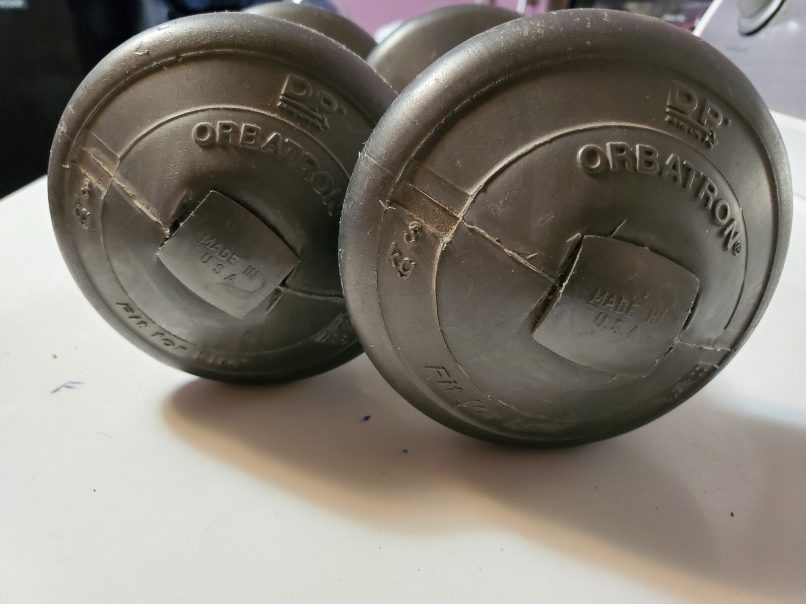 Classic Orbatron DP Fit For Life Dumbbell Weight Set (2) 6.6 LB ...