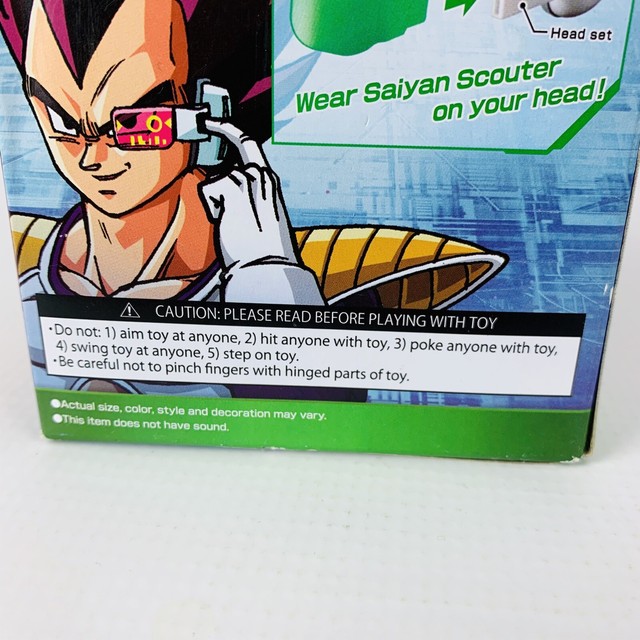 Bandai Dragon Ball Z Cosplay Warrior Adjustable Red Lens Scouter Toy W ...