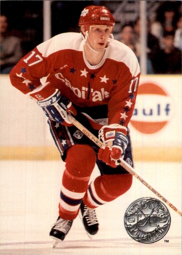 1991-92 Pro Set Platinum Mike Ridley Washington Capitals #128 NHL ...