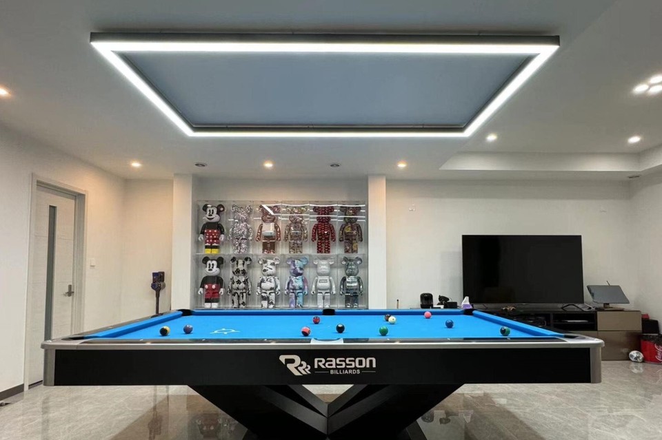 7FT / 8FT / 9FT Modern LED Pool Table Lighting - Perimeter Billiard ...