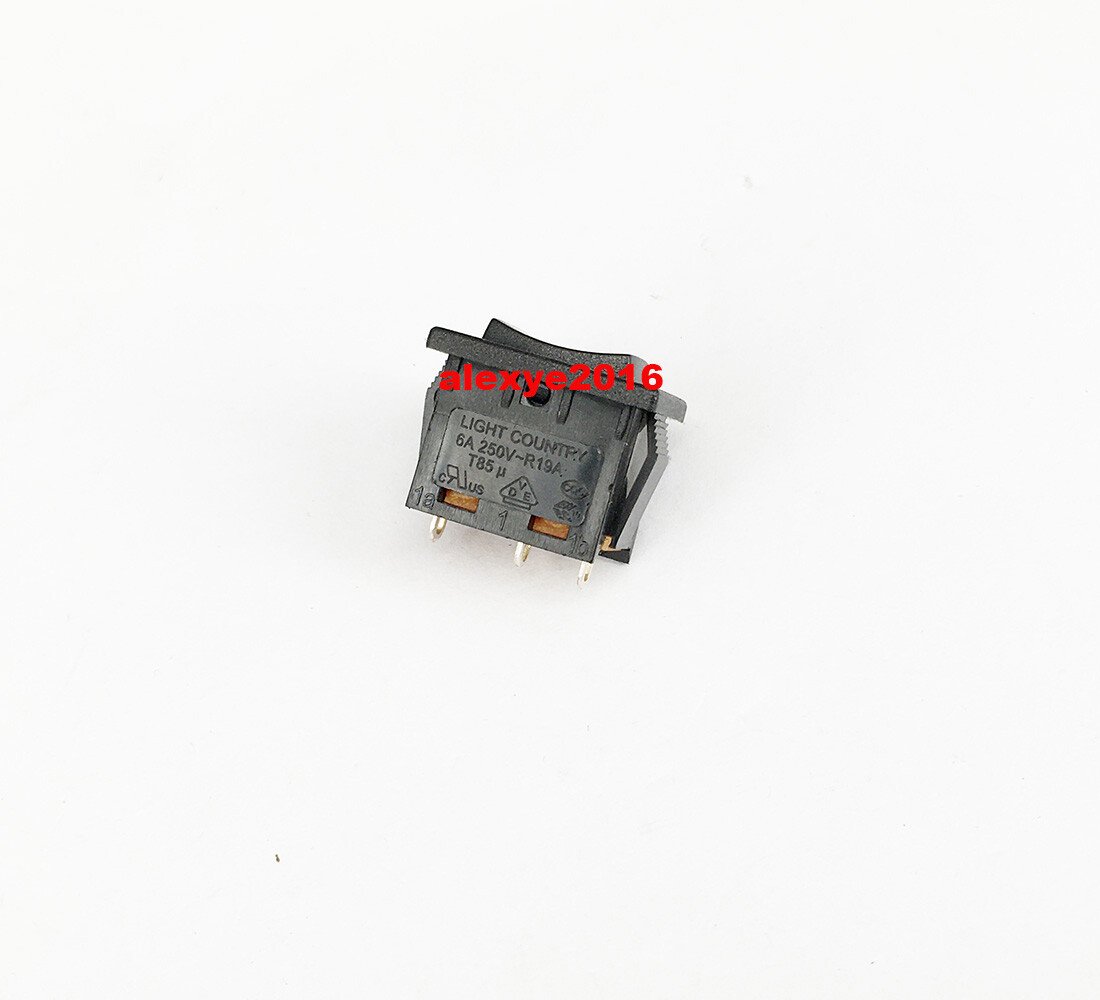 LIGHT COUNTRY 6A 250V AC R19A T85 u Rocker Switch 3 Pins 3 Positions ...