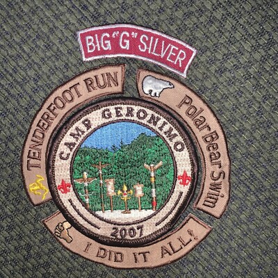2007 Camp Geronimo Boy Scout Patch w/4 Segments | eBay