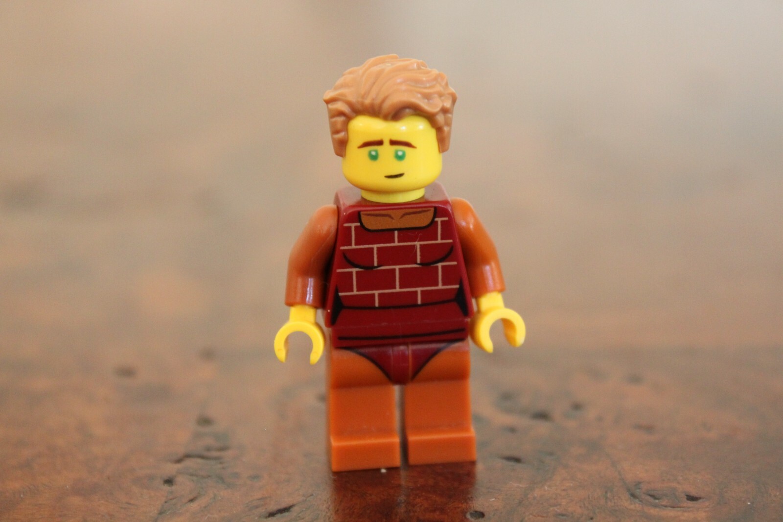 LEGO Minifig MiniFigure Brick Man Brickman Torso Costume Suit Dark Red ...