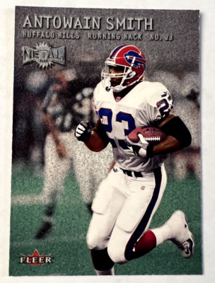 2000 Fleer SkyBox Metal NFL Football Cards #12 Antowain Smith Buffalo ...