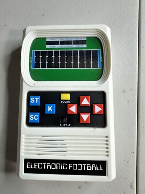 Mattel Classic ELECTRONIC FOOTBALL Handheld GAME Gaming W Improved ...