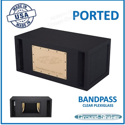 Dual Vented Slot Ported Bandpass Sub Box Subwoofer Enclosure Ground ...