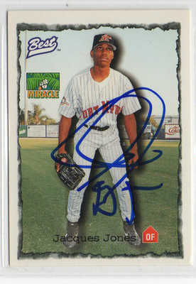 Jacque Jones 1998 Best signed auto autographed card Minnesota Twins | eBay