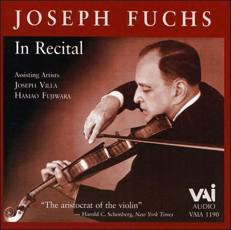 Joseph Fuchs in Recital (CD, Sep-2000, VAI Audio) for sale online | eBay