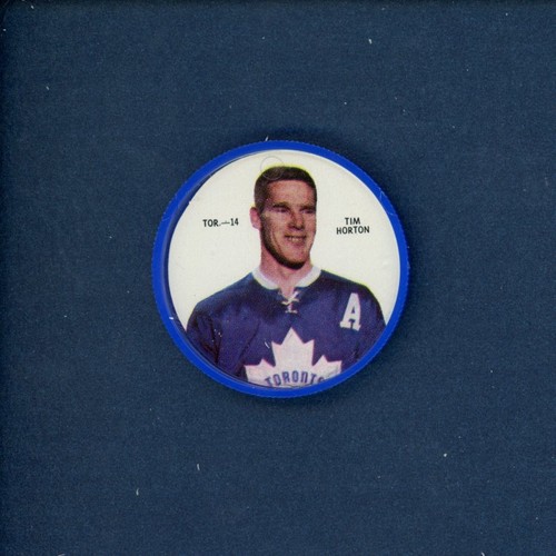 1968 SHIRRIFF HOCKEY COIN #TOR - 14 TIM HORTON (HC-EXCHANGE) - HIGH ...