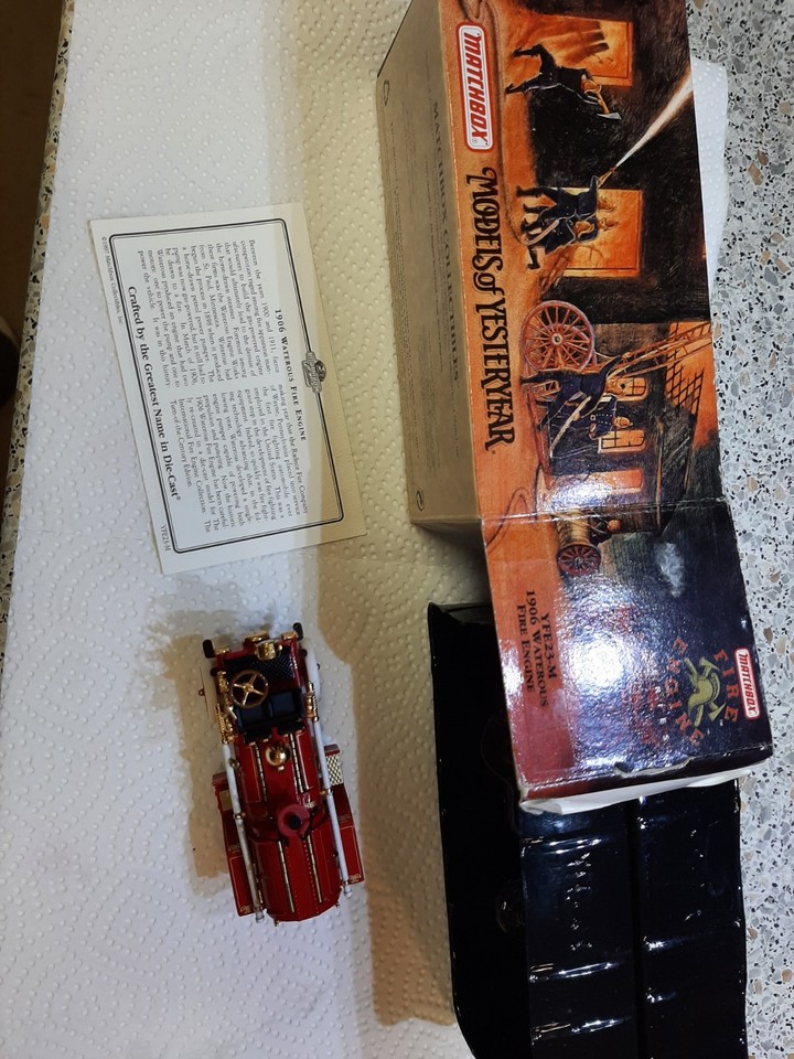 YFE 23 1906 c 1997 Waterous Fire Engine Models of Yesteryear*MB OVP ...