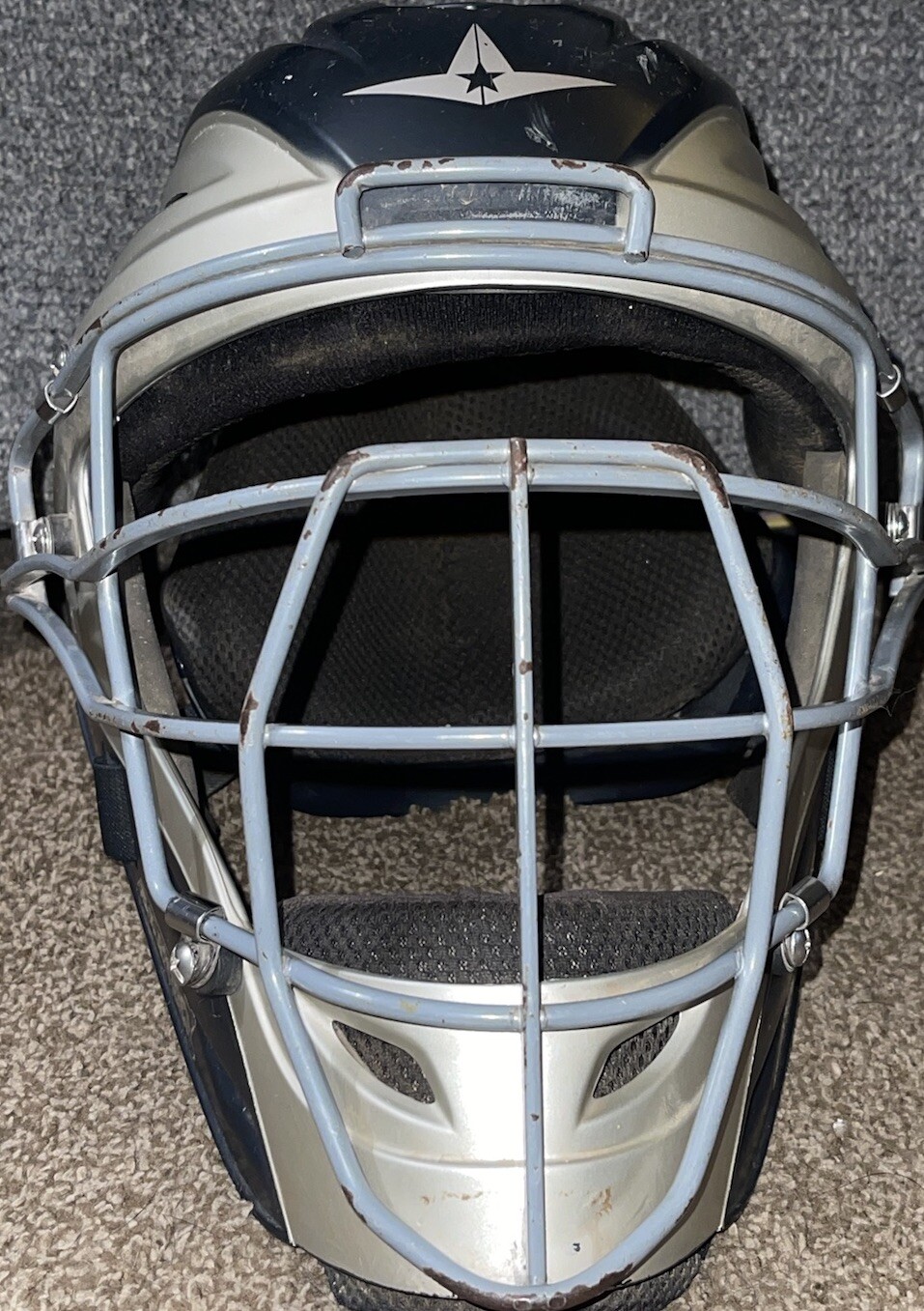 All Star MVP2500 Baseball Catchers Mask Adult Size 7,71/2 Used Pre ...