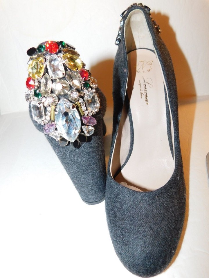 Lenora Scarpe di Lusso Rita Embellished Heels-40-$230 MSRP | eBay