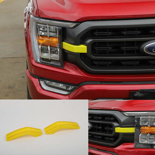 Yellow ABS Front Center Grille Grill Insert Trim For Ford F150 F-150 ...