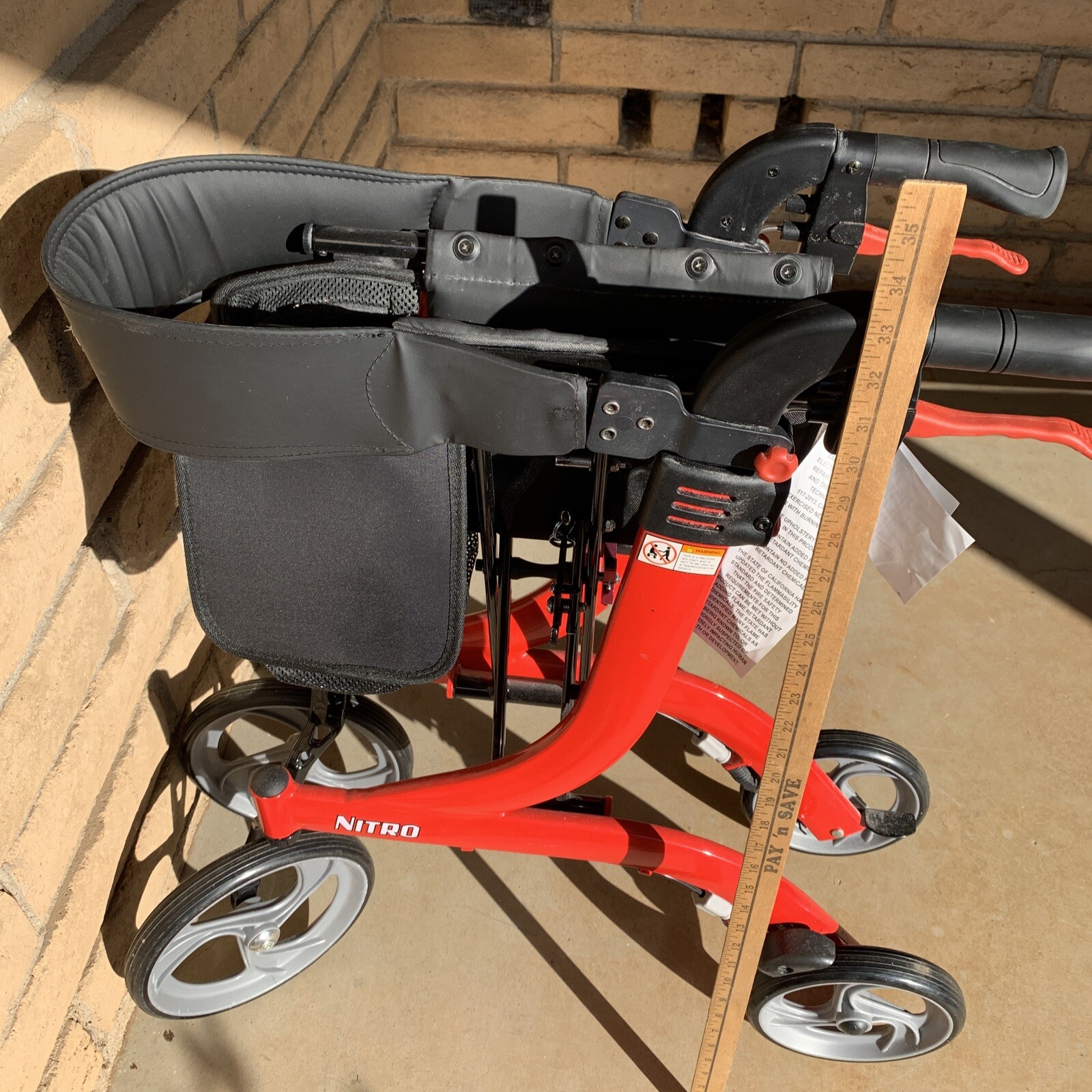 Drive Nitro Rollator Walker RTL10266 - SameDayHanding &Ships Fast UPS ...