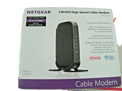 Netgear DOCSIS 30 (CM400-100NAS) 340 Mbps Windows 8, Mac Fast Cable ...