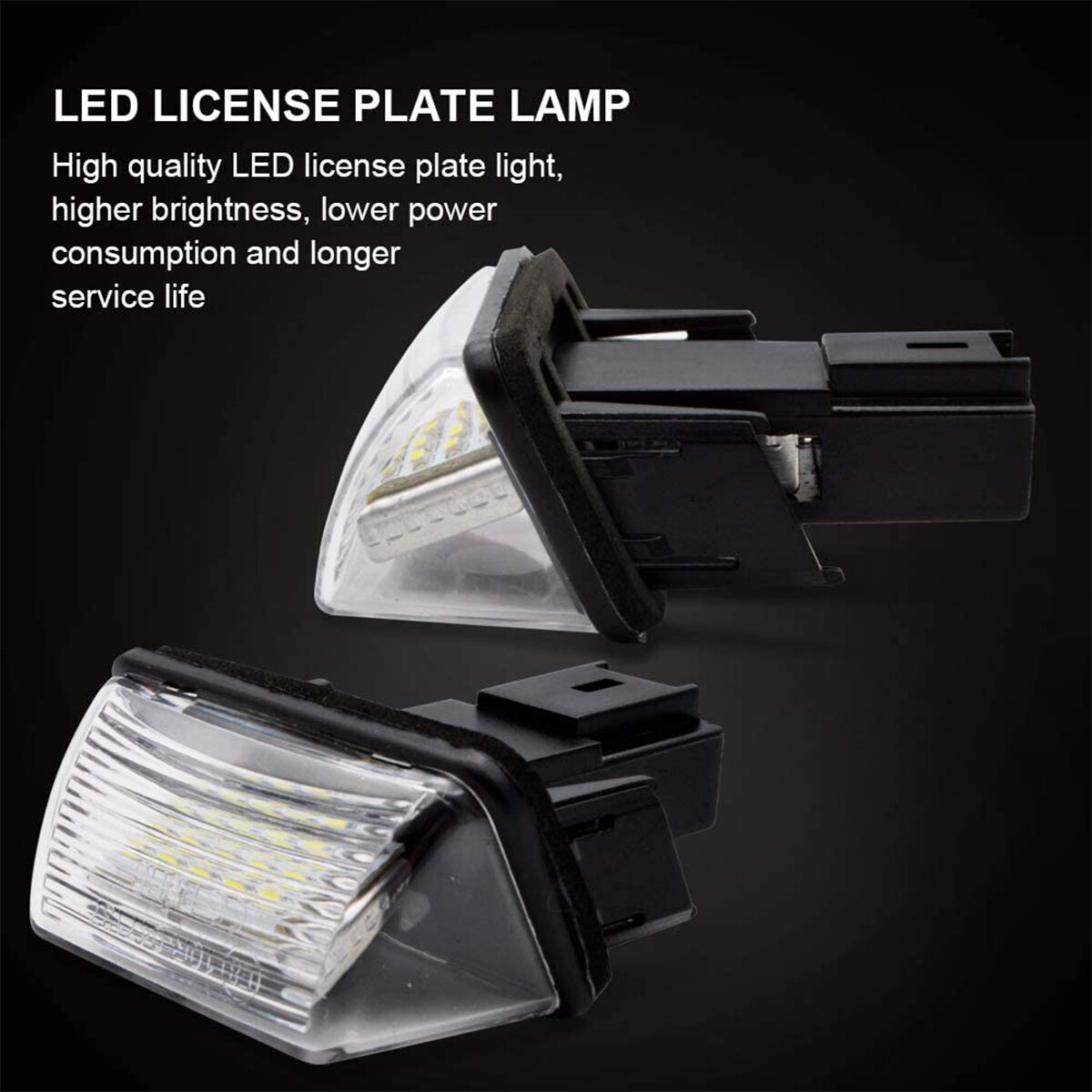 LED Rear Number Plate Light Lamp for Peugeot 206 207 307 PARTNER ...