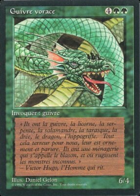 MRMS FR/VF Guivre vorace - Craw Wurm GOOD MTG Magic FBB | eBay