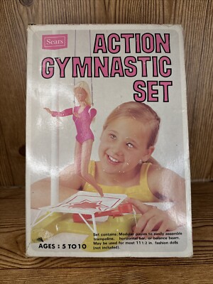 Vintage Sears 1970s Mattel Barbie Action Gymnastic Gym Set | eBay