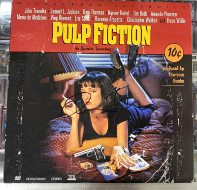 PULP FICTION QUENTIN TARANTINO SIGNED LASER DISC AUTOGRAPHED JSA ...