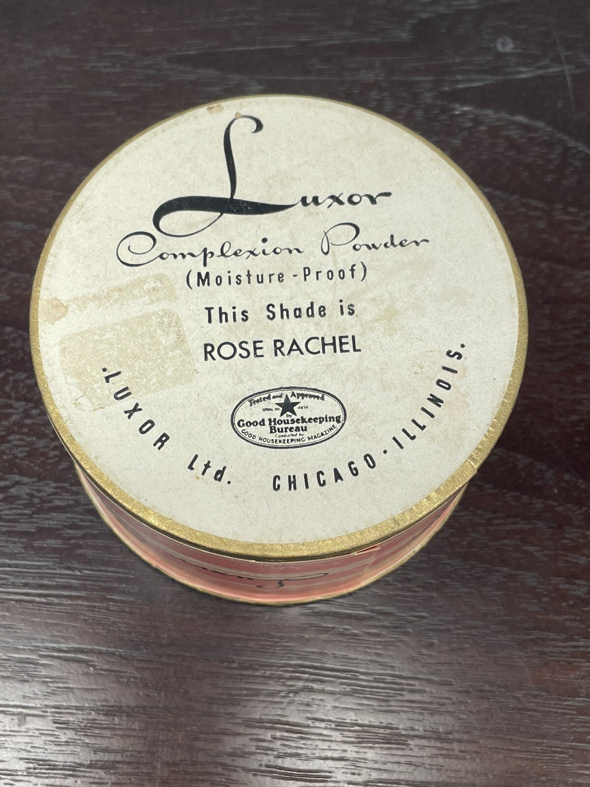 Vintage LUXOR Complexion Powder Moisture Proof Rose Rachel Shade ...