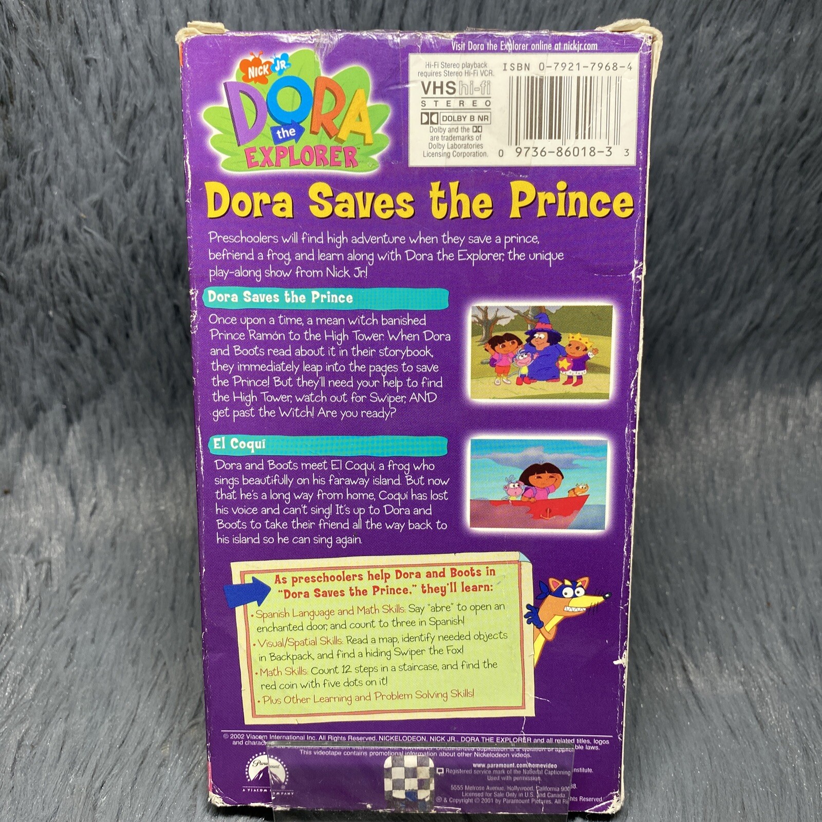 Dora the Explorer - Dora Saves the Prince VHS Tape 2002 Nickelodeon ...