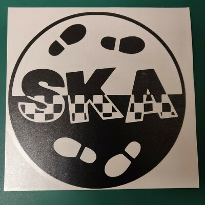 2 Tone Ska Dancing round logo - Skins Reggae Ska - Vinyl Decal Sticker ...