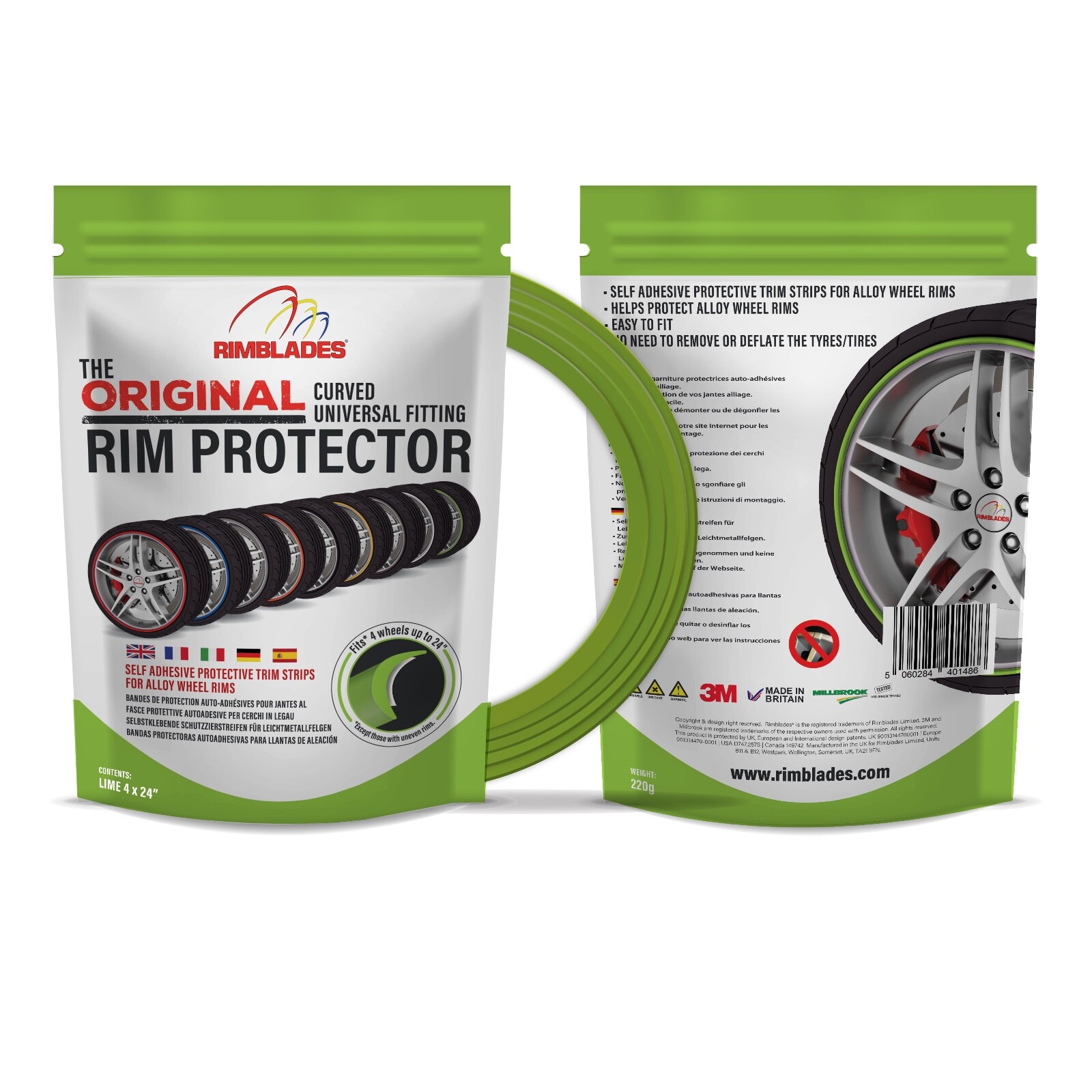 GREEN Rimblades Original - LATEST NEW DELUXE Alloy Wheel Rim Protectors ...