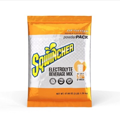 Sqwincher Powder Pack - Orange Flavor Electrolyte Drink Concentrate ...