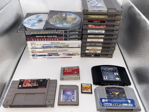Lot Of GameCube Nintendo PS5 SNES N64 & Wii Games Mario Kart Metroid ...
