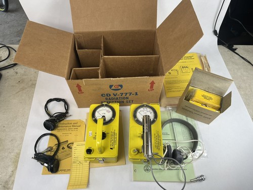 Cold War Civil Defense Geiger Counter CDV-777 CDV-715 1A CVD-700 6B CD ...