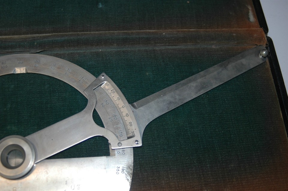 VINTAGE PRECISION INSTRUMENTS 8" DRAFTING PROTRACTOR SURVEYING TOOL IN ...