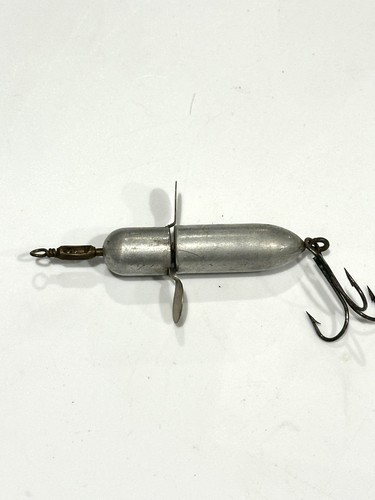 Vintage Tough Hinkley Phantom antique metal fishing lure revolving head ...
