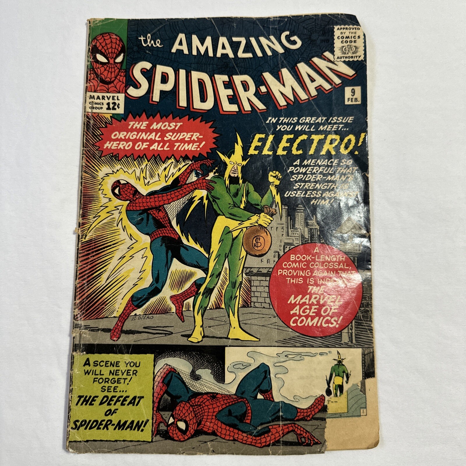 Amazing Spider-Man #9 1963 First Appearance Electro Low Grade Marvel ...