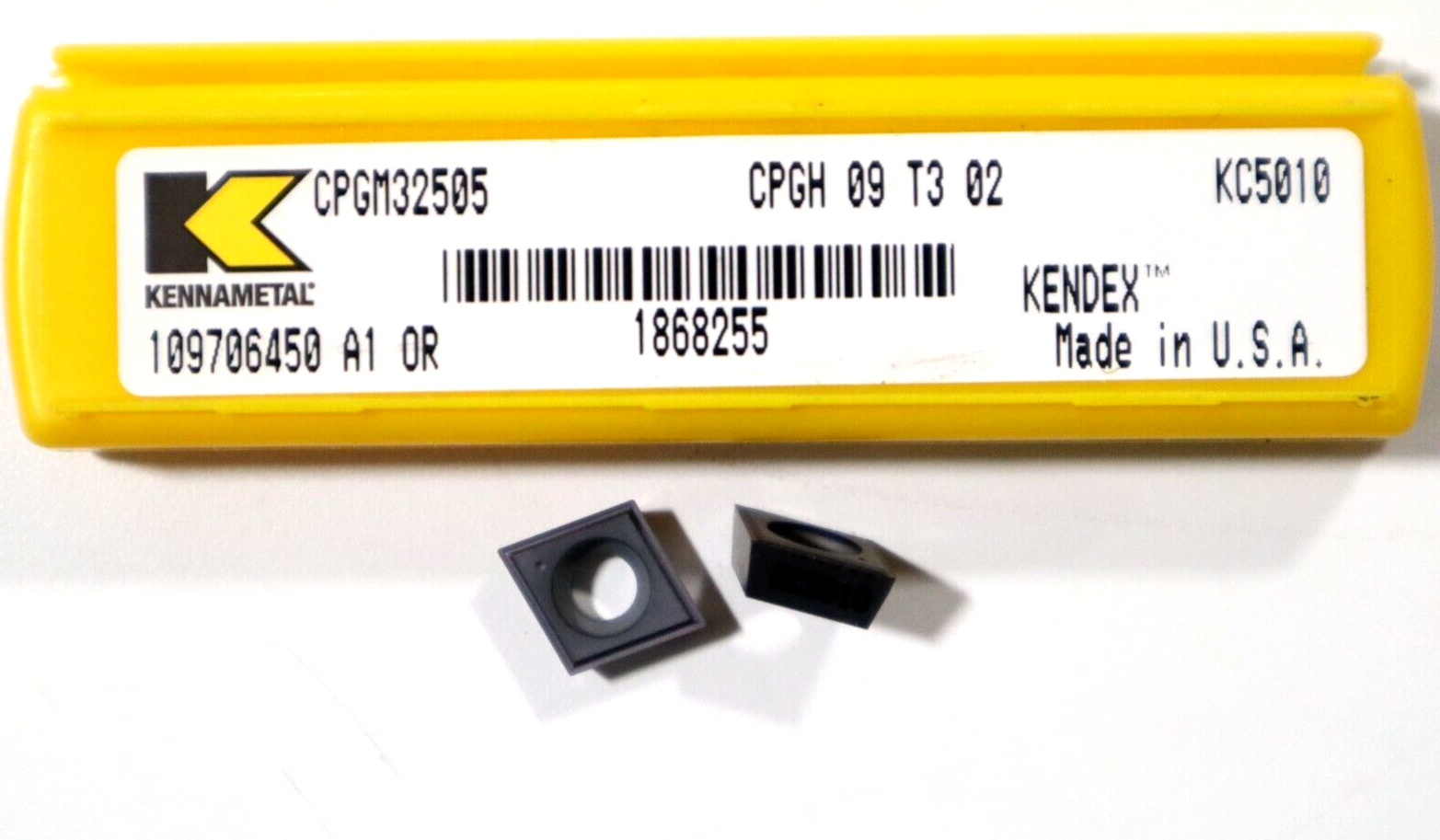 5pcs KENNAMETAL CPGM 32.505 KC5010 CARBIDE INSERTS - 1868255 for sale ...
