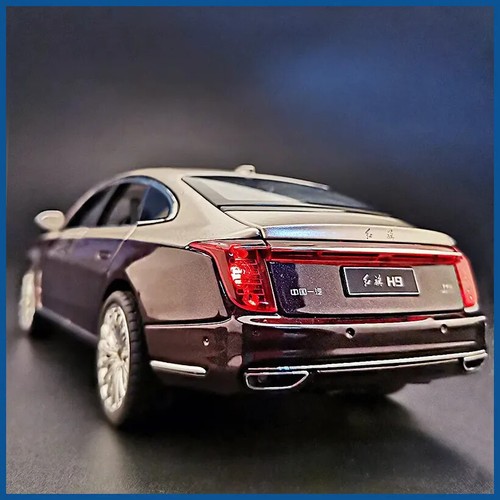 1/24 Hong Qi H9 Luxury Car Model Diecast Simulation Sound Light Kid ...